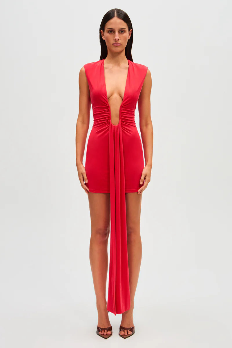 Hire MISHA Jennifer Cupro Mini Dress in Red – TheOnlyDress Hire
